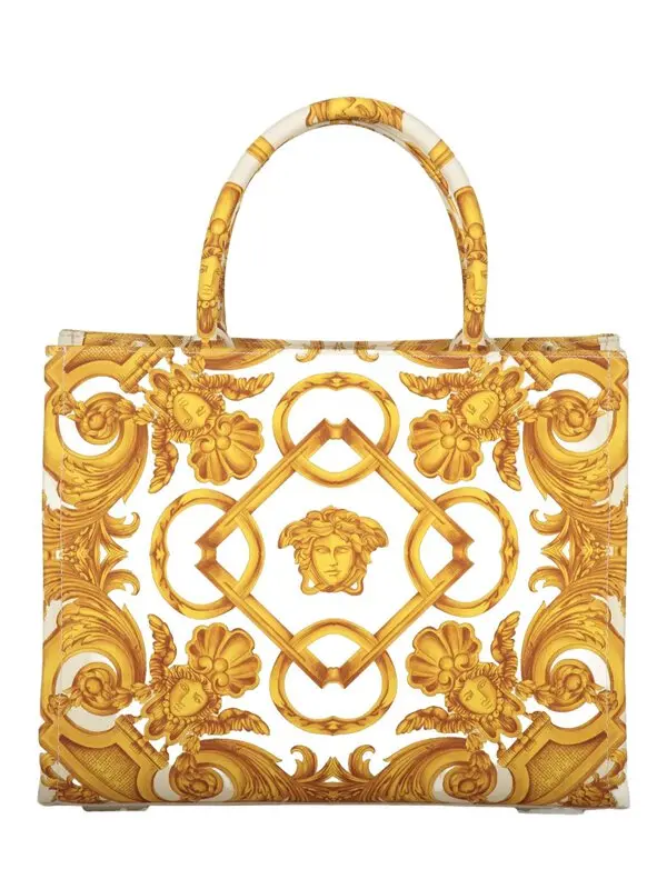 Versace Medusa Barocco Top Handle Bag - Ivory