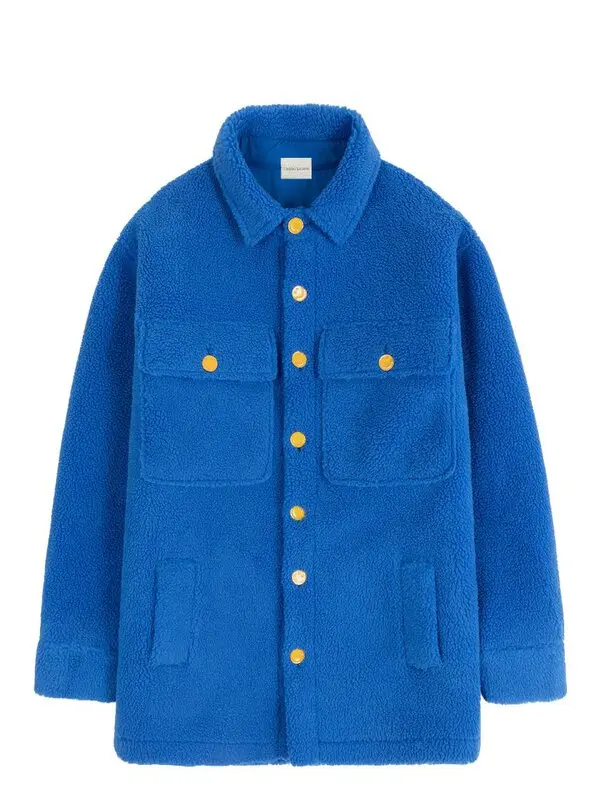 CHARLIE LUCIANO Button Detail Casual Jacket - Blue