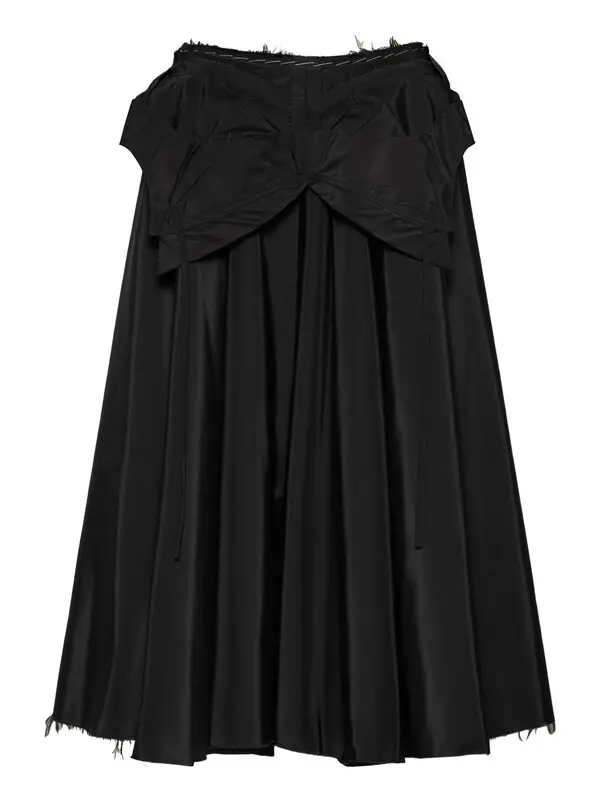 MAISON MARGIELA Layered Midi Skirt - Black