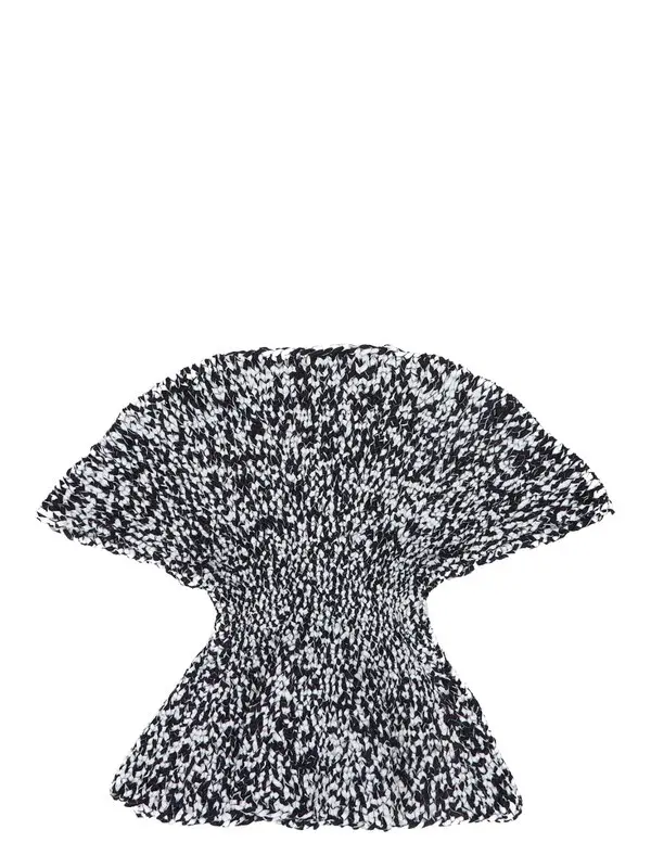 Khaite Mathilde Bubble-sleeve Peplum Top - Black