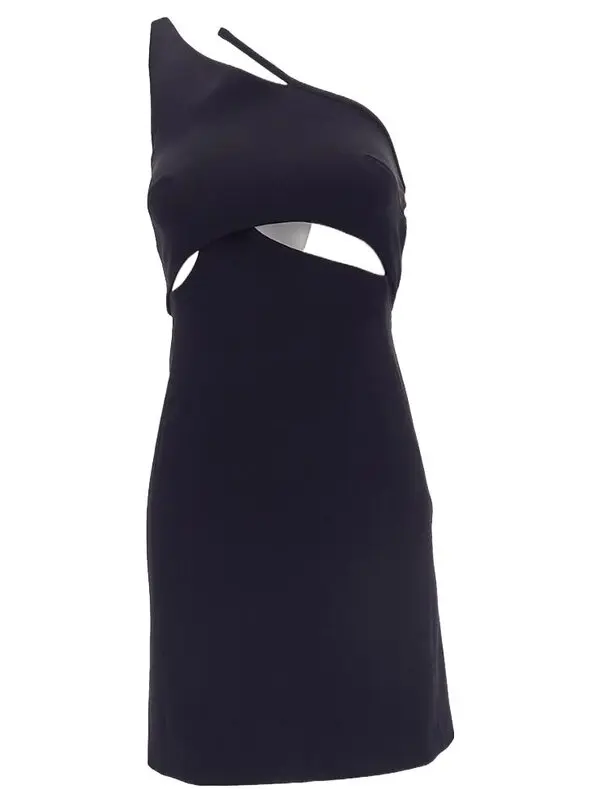 Givenchy One-shoulder Cut-out Mini Dress - Black