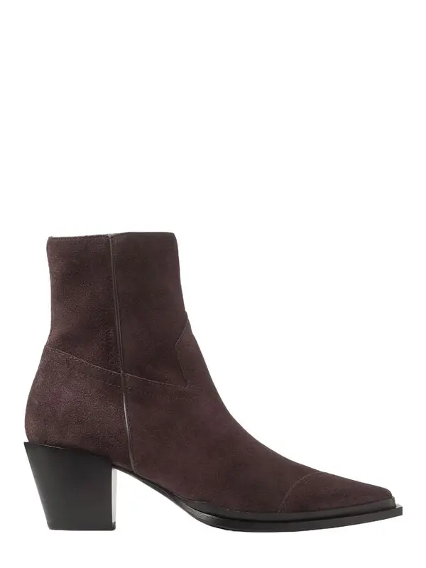 JIMMY CHOO Chunky High-heeled Ankle Boots - Brown