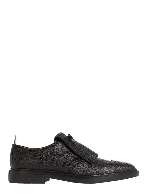 Thom Browne Tassel-trimmed Leather Brogues - Black