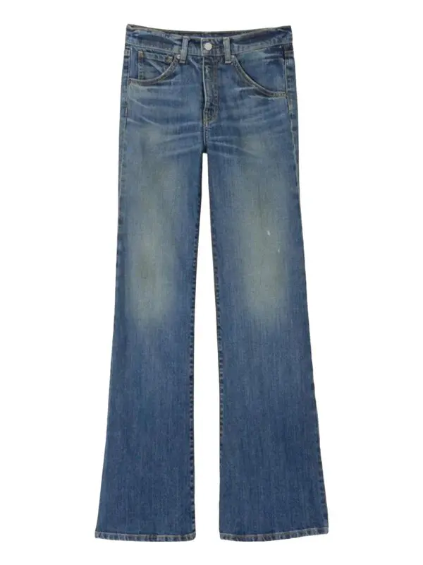 NILI LOTAN Belt Loop Jeans - Blue