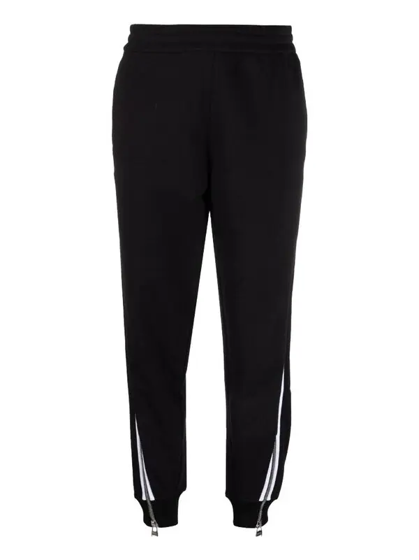 Alexander McQueen Side Stripe Zip Joggers - Black