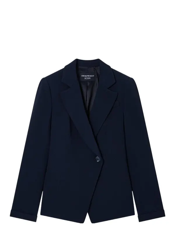 Emporio Armani Single-breasted Blazer - Blue