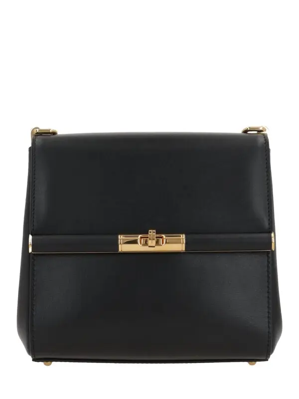 Dolce & Gabbana Marlene Foldover Top Crossbody Bag - Black