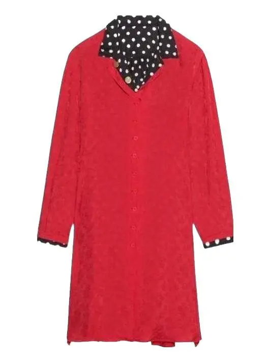 Balenciaga Reversible Coat Dress - Black/white