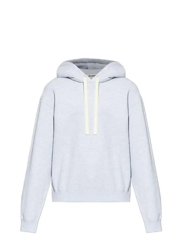 JIL SANDER Drawstring Hoodie - White