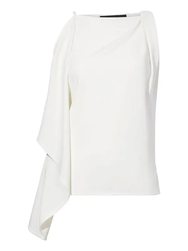 Proenza Schouler Asymmetrical Draped Top - Ivory