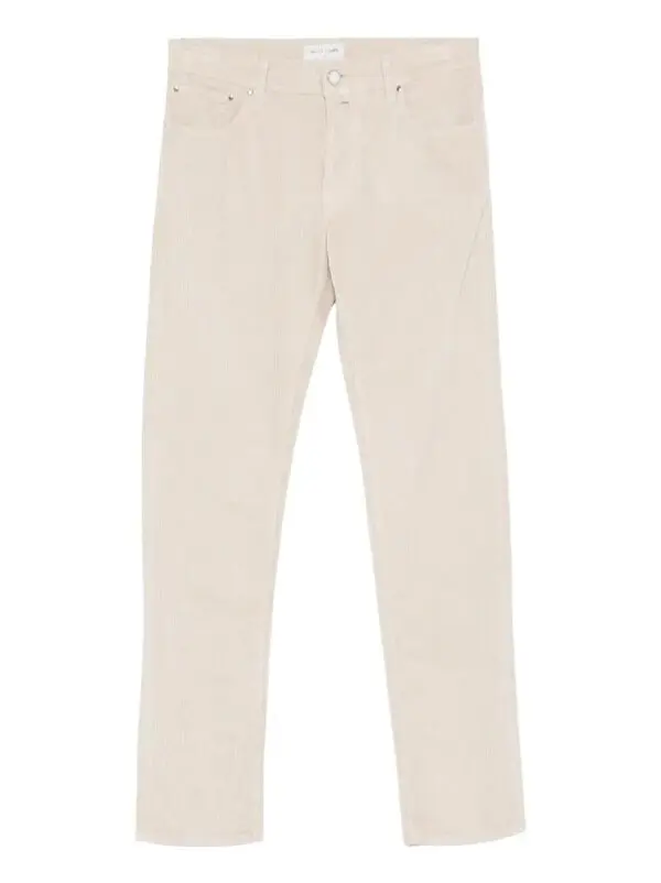 Jacob Cohen Corduroy Straight-leg Trousers - Light Grey