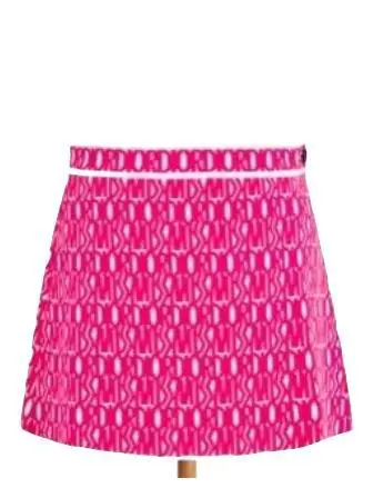 Dior All-over Logo Patterned A-line Skirt - Pink