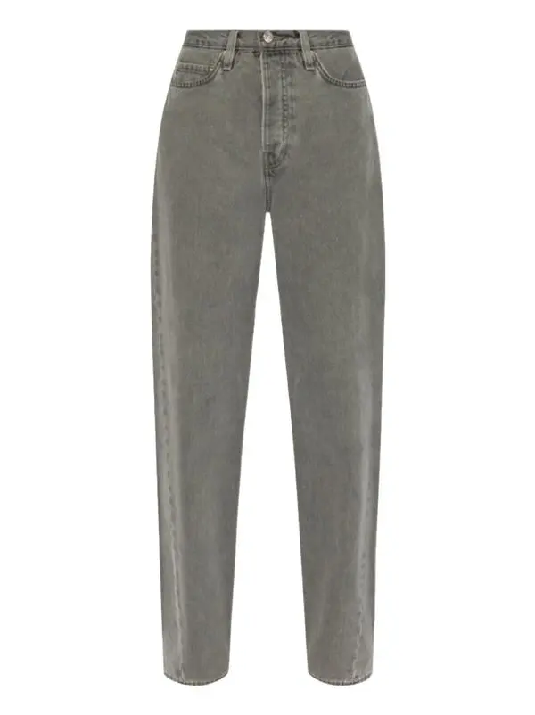 TOTEME Multi-pocket Twisted Leg Denim Trousers - Gray