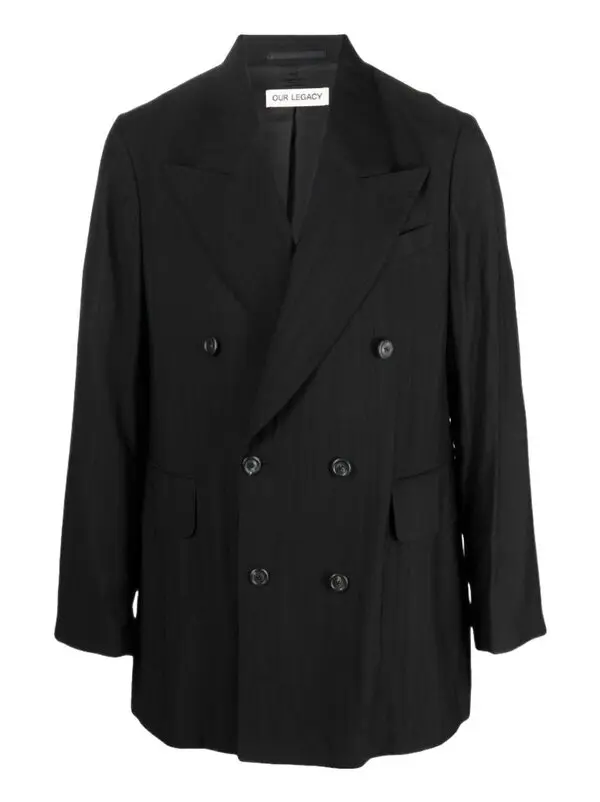 Our Legacy Long-sleeved Double-breasted Blazer - No