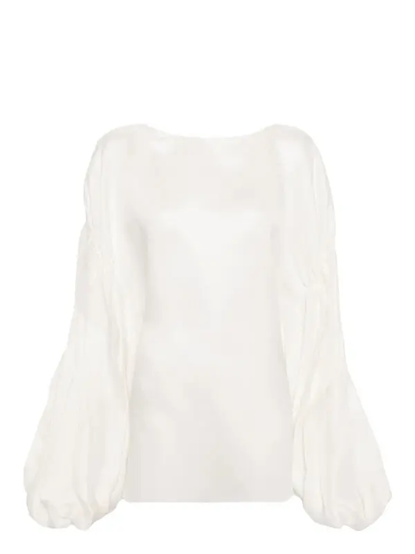 Khaite Quico Puff-sleeved Blouse - No