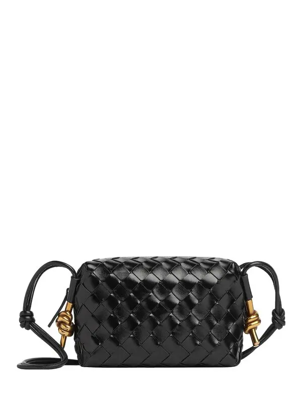 Bottega Veneta Mini Loop Crossbody Bag - Black