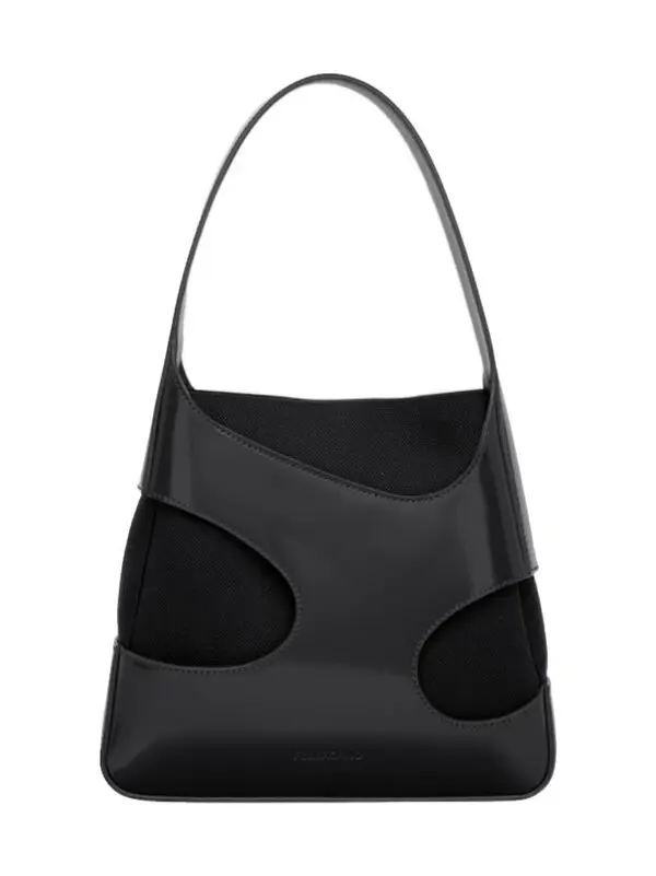 FERRAGAMO Cut-out Shoulder Bag - Black