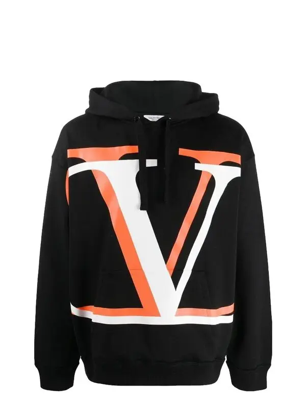 Valentino Garavani V Logo Hoodie - Black