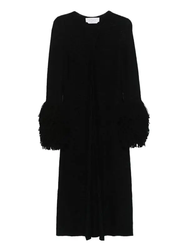 Gabriela Hearst Elet Coat With Fringe Detail - Black