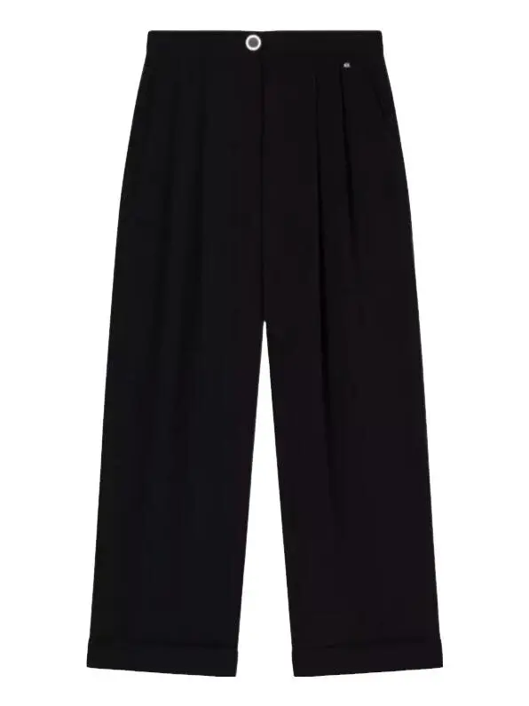 Armani Exchange Pleated Trousers - Black