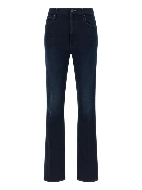 MOTHER The Mid Rise Smokin Skimp Jeans - Black