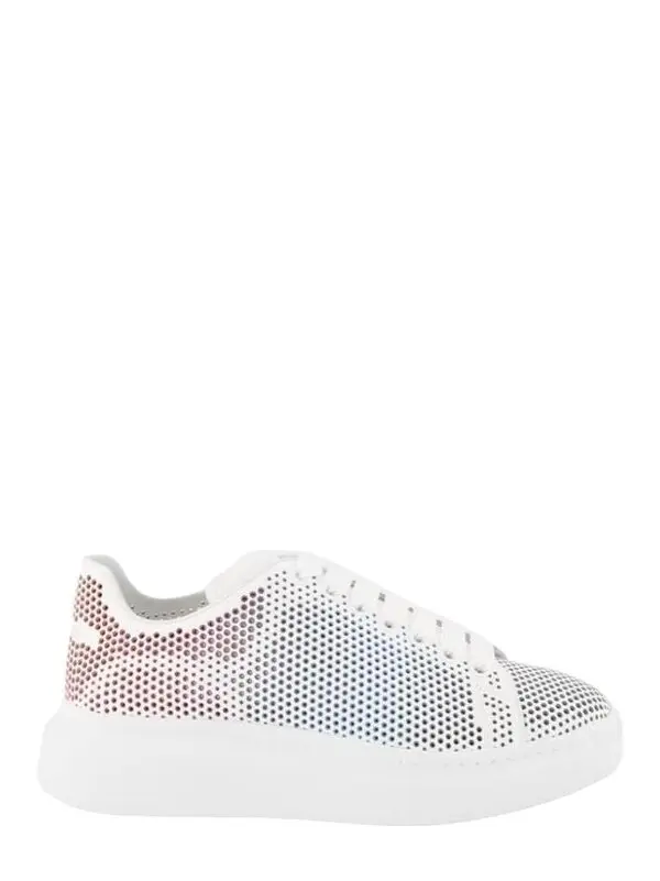 Alexander McQueen Oversized Dotted Cut-out Sneakers - White