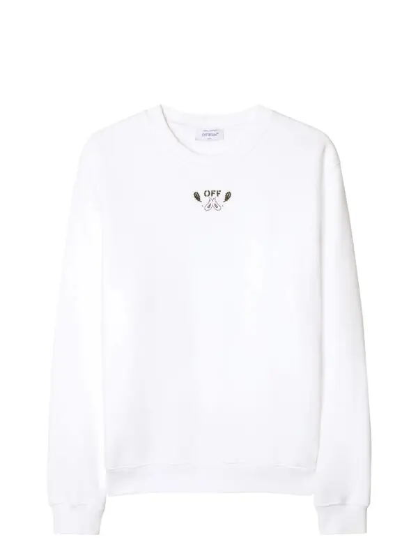 Off-White Bandana-embroidered Crewneck Sweatshirt - White