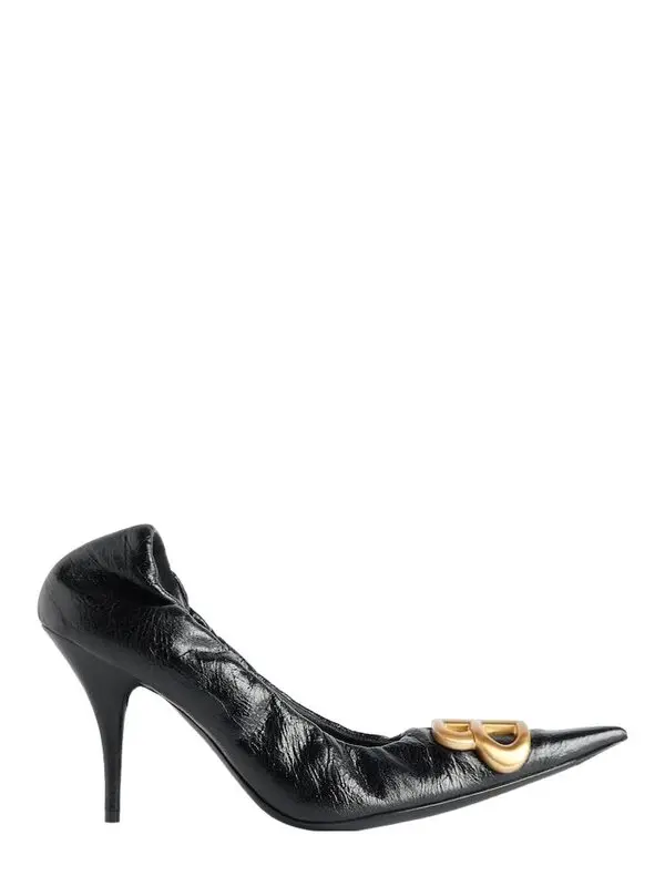 Balenciaga Monaco Bb Logo Plaque Pumps - Black