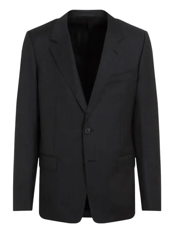 LANVIN Single-breasted Straight Hem Blazer - Black