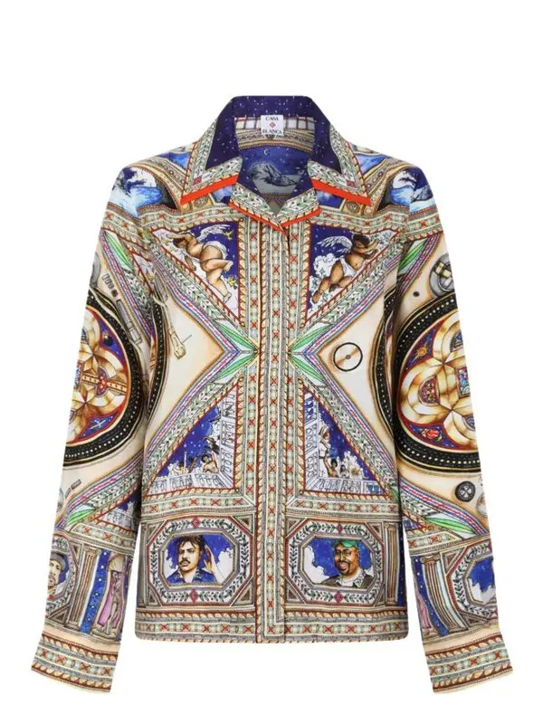 Casablanca Long Sleeve Printed Shirt - Multicolor