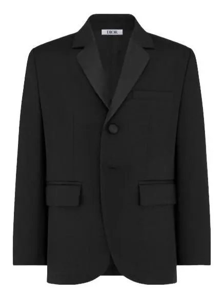 Dior Long-sleeved Suit Jacket - Black