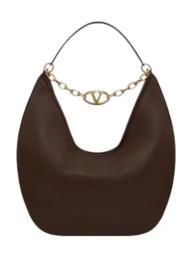 Valentino Garavani Vlogo Moon Zip-up Maxi Shoulder Bag - Black