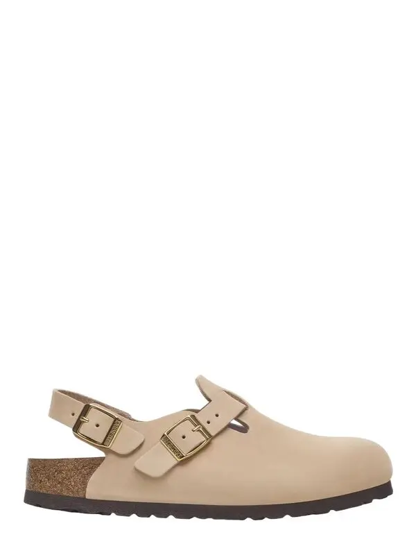BIRKENSTOCK Tokio Hex Buckled Clogs - Sand Castle
