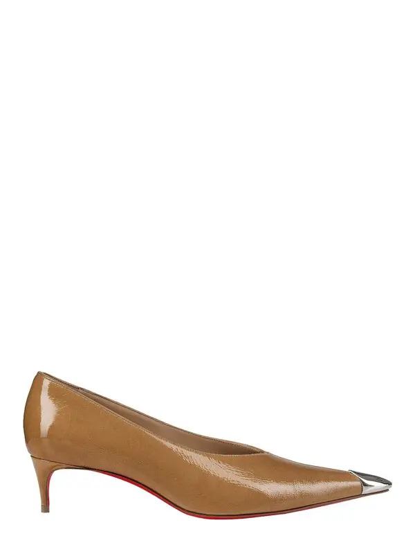 CHRISTIAN LOUBOUTIN Pointed Toe Metal Cap High Heels - Lionne