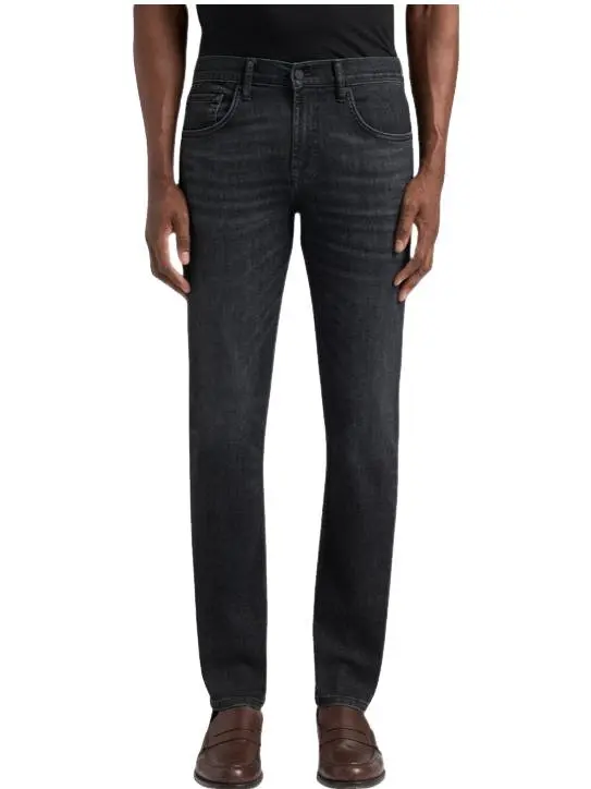 7 For All Mankind Slim Tapered Jeans - Black