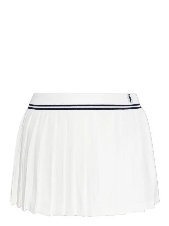 SPORTY  RICH Sporty & Rich Src Logo Abigail Skirt - White