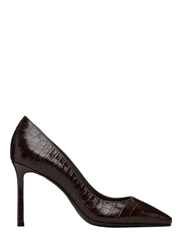 JIMMY CHOO Romy 85 Pointed Toe High Heel Pumps - Chocolate-colored