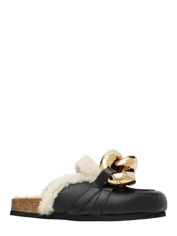 J.W.ANDERSON Logo Chain Mules - Black