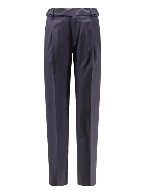 Dolce & Gabbana Pinstriped Pleated Trousers - Black