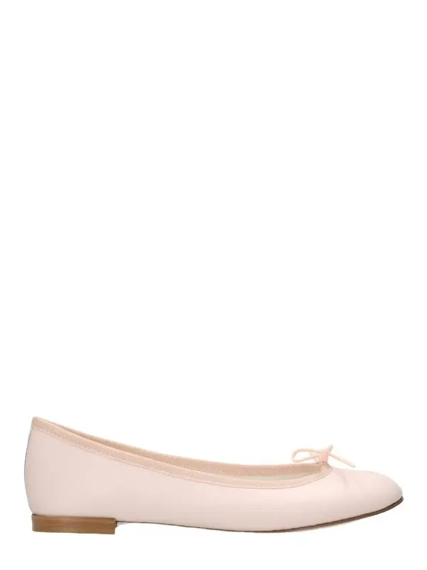 Repetto Ballerina Flats With Bow Detailing - Nude