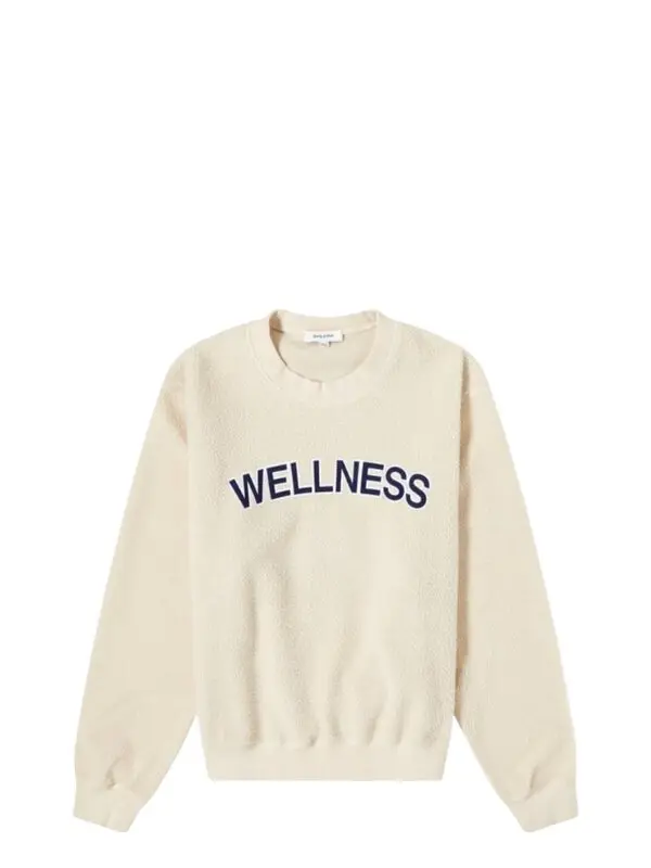 SPORTY  RICH Sporty & Rich Sherpa Wellness Crewneck Sweatshirt - No