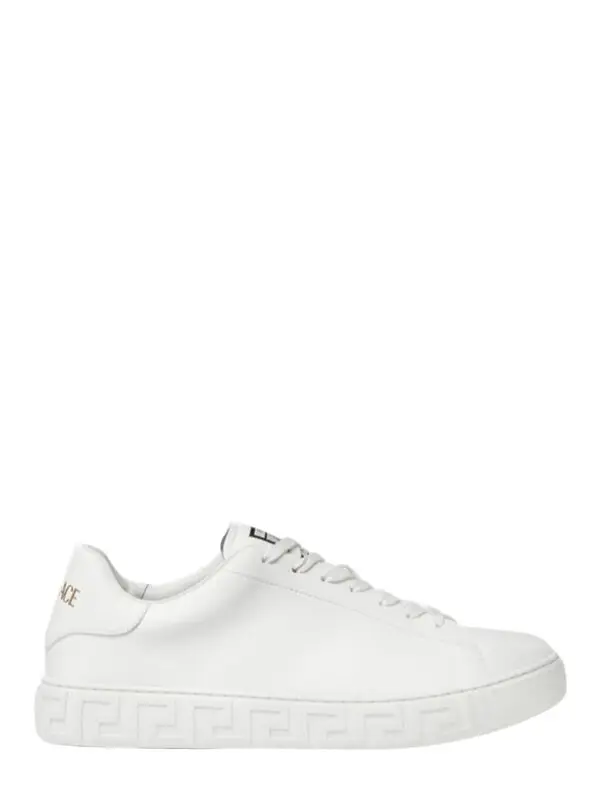 Versace Greca Lace-up Sneakers - White