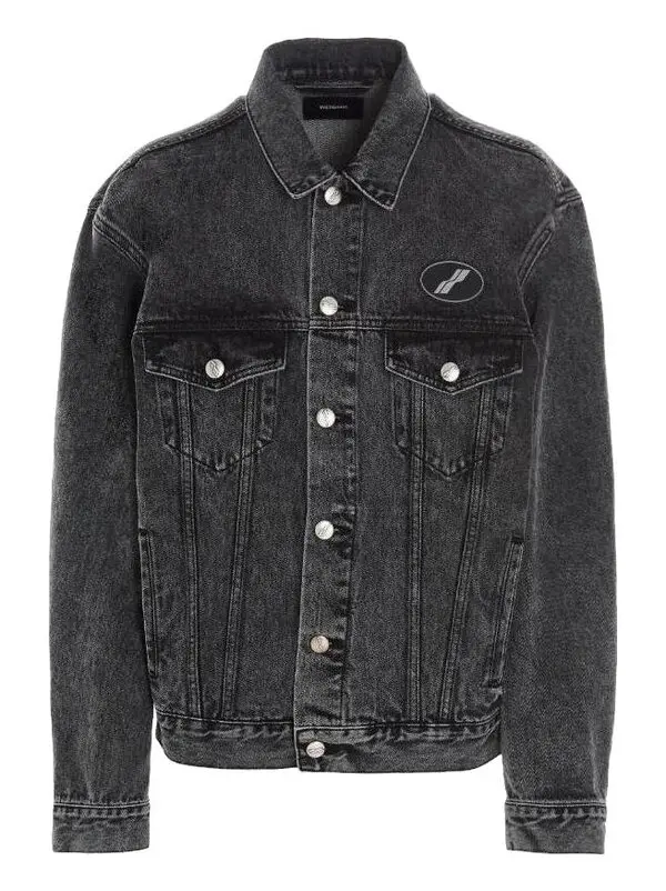 We11Done Logo Patch Denim Jacket - No