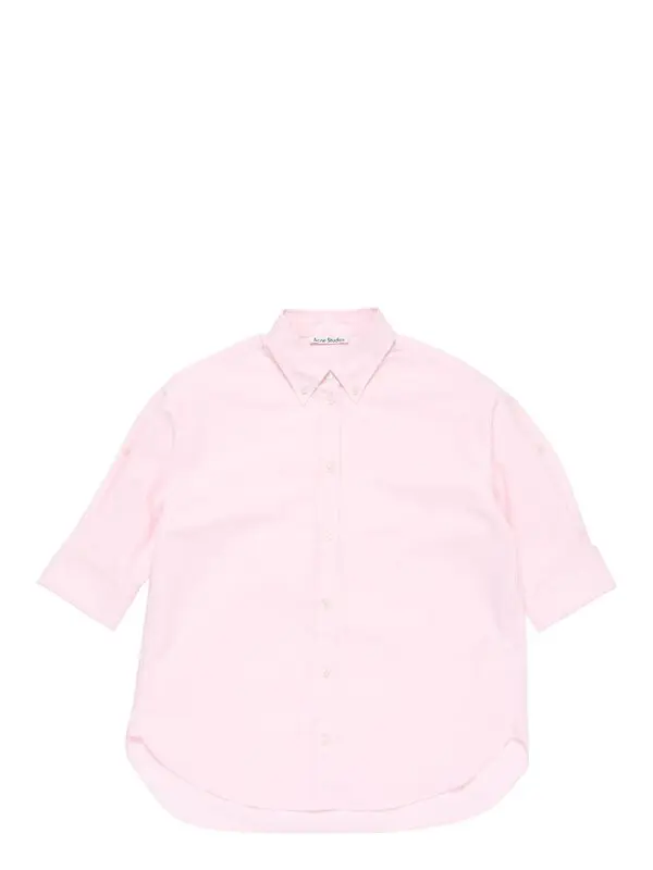 Acne Studios Short-sleeve Organic Cotton Shirt - Pink