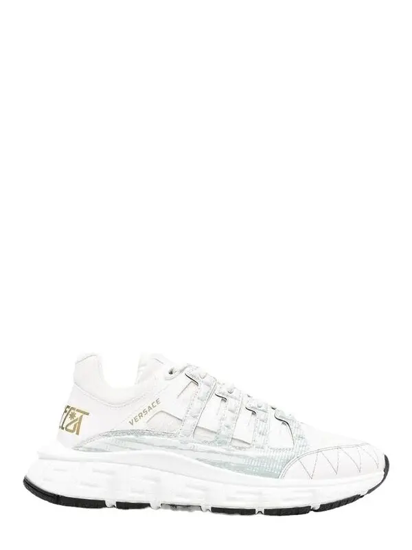 Versace Trigreca Lace-up Sneakers - White