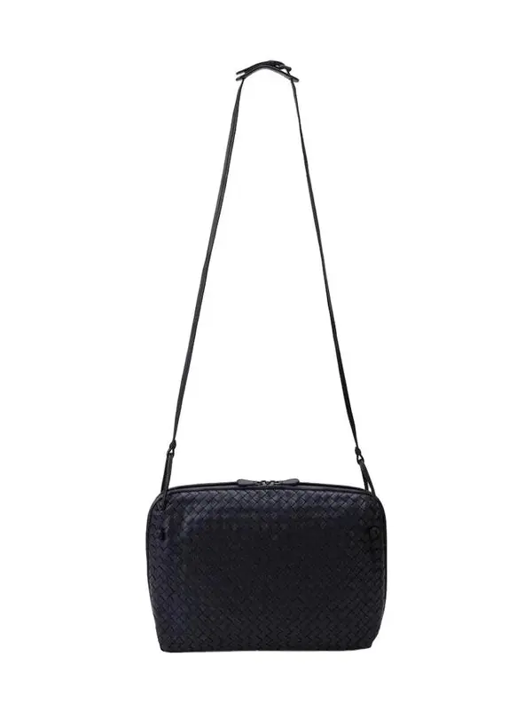 Bottega Veneta Woven Pattern Shoulder Bag - White
