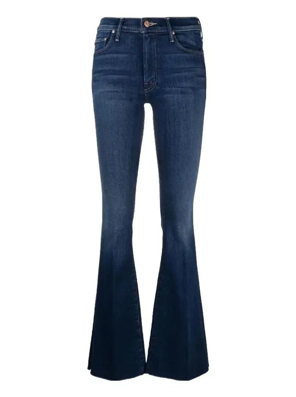 MOTHER Flared Denim Jeans - Blue