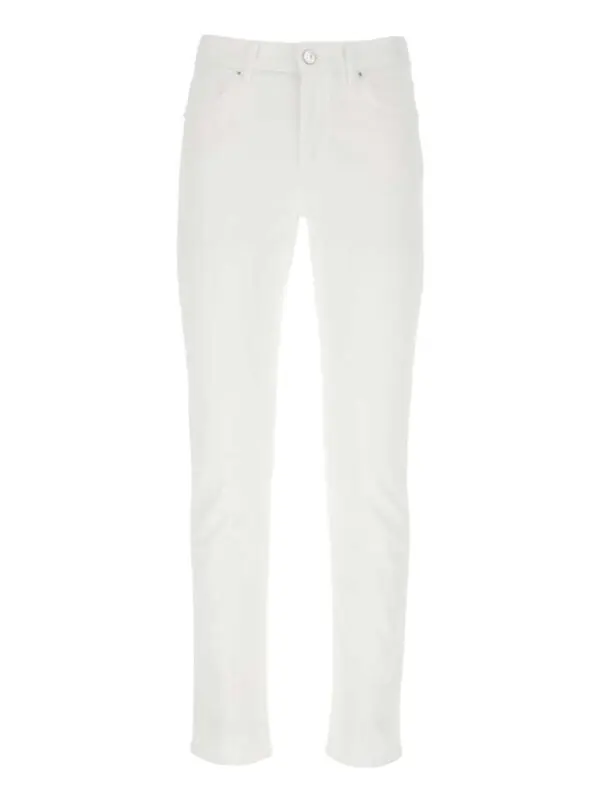 Zegna Slim-cut Jeans With Logo Patch - No