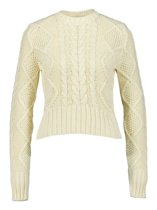Zimmermann Natura Knitted Sweater - Milky White