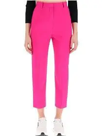 Alexander McQueen High-waist Cropped Trousers - Pink